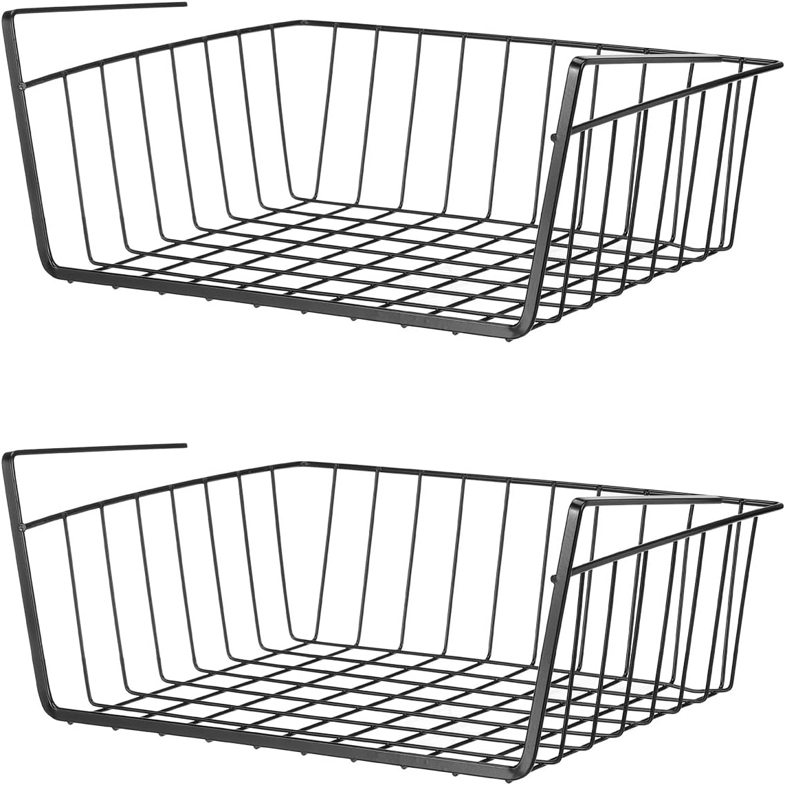 Amazon.com - PATIKIL Under Shelf Basket, 2 Pack Small Sliding Under ...