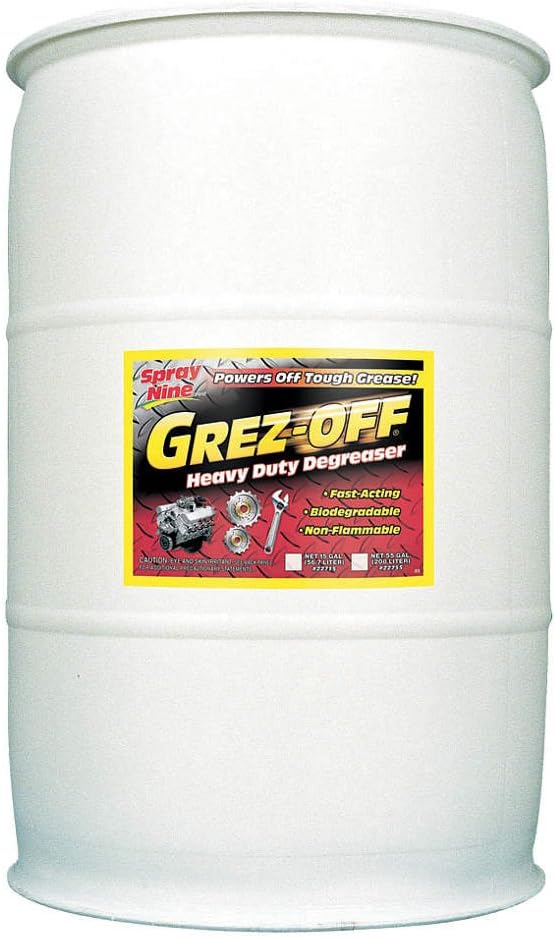 Amazon.com: Spray Nine 22755 Grez-Off Heavy Duty Degreaser - 55 Gallon ...