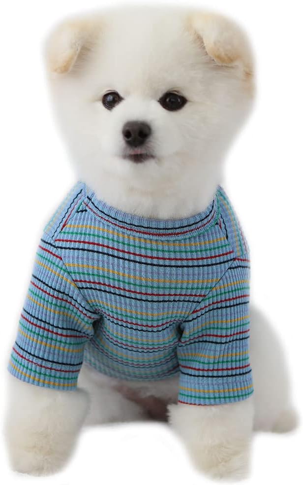 Amazon.com : Lucky Petter Double Striped Dog Shirt for Small Large Dogs ...
