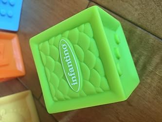 Amazon.com: Infantino Squeeze and Stack Block Set - Colorful Textured ...