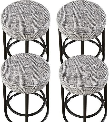 Amazon.com: Veemoon Bar Stool Covers Round, Stool Slipcovers High ...