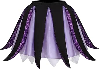 Wandamaga - Falda de disfraz de Ursula para mujer, vestido de tutú de ...