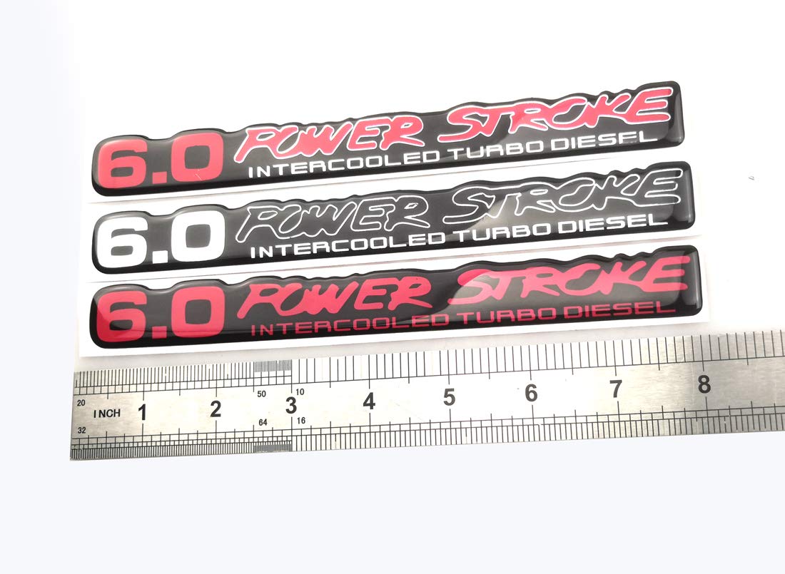Powerstroke Dieselsticker Diesel Powered 4"X36" Roxor Decals Diesel