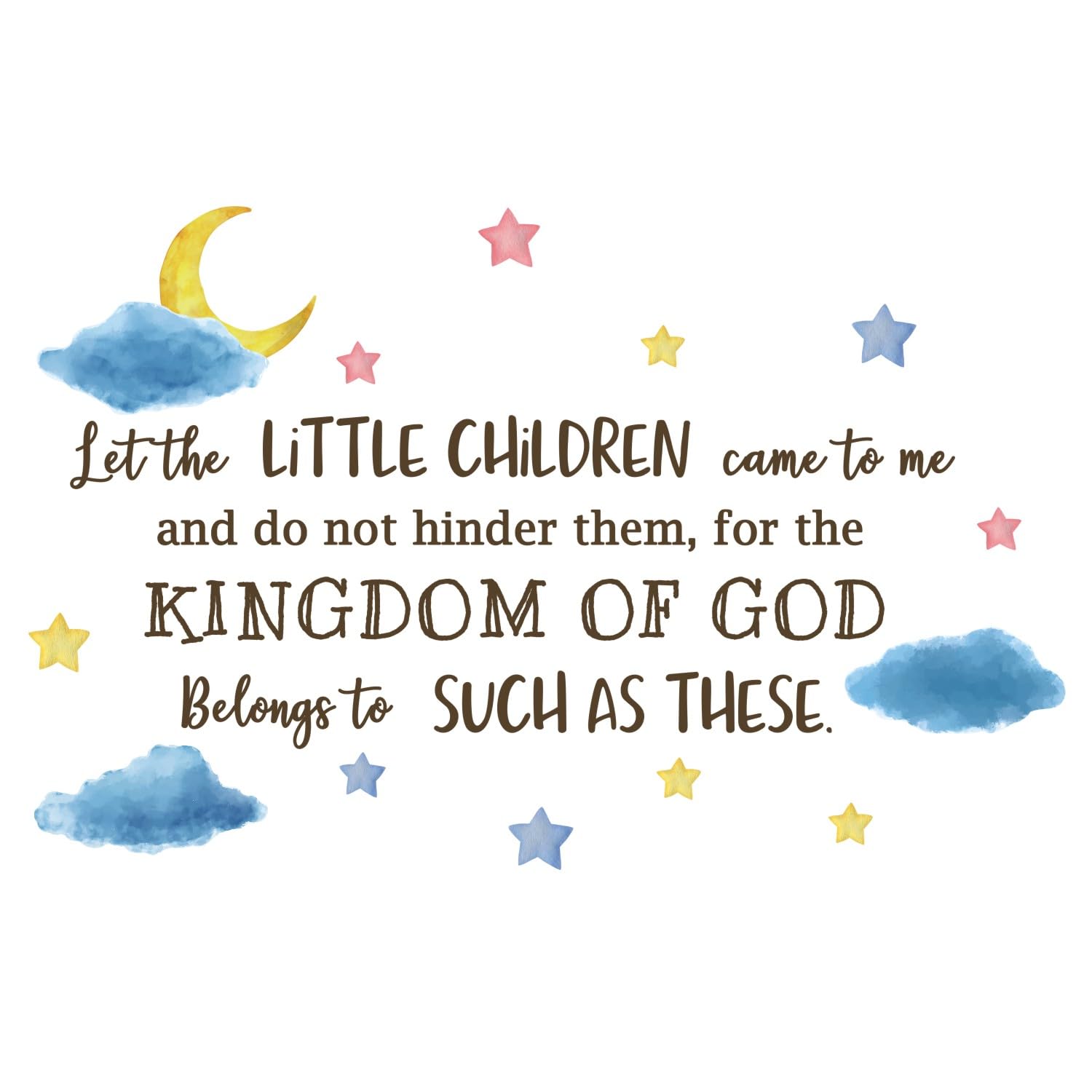 Amazon.com: TOARTI Inspirational Quote Wall Decal Kingdom Kids Prayer ...