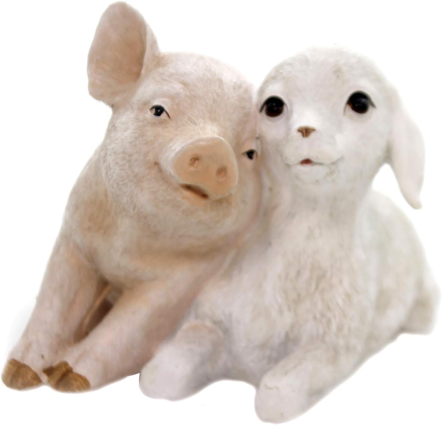 Amazon.com: Ganz Home Garden Decor Lamb & Pig 5"x3.5" Figurine EA16612 ...
