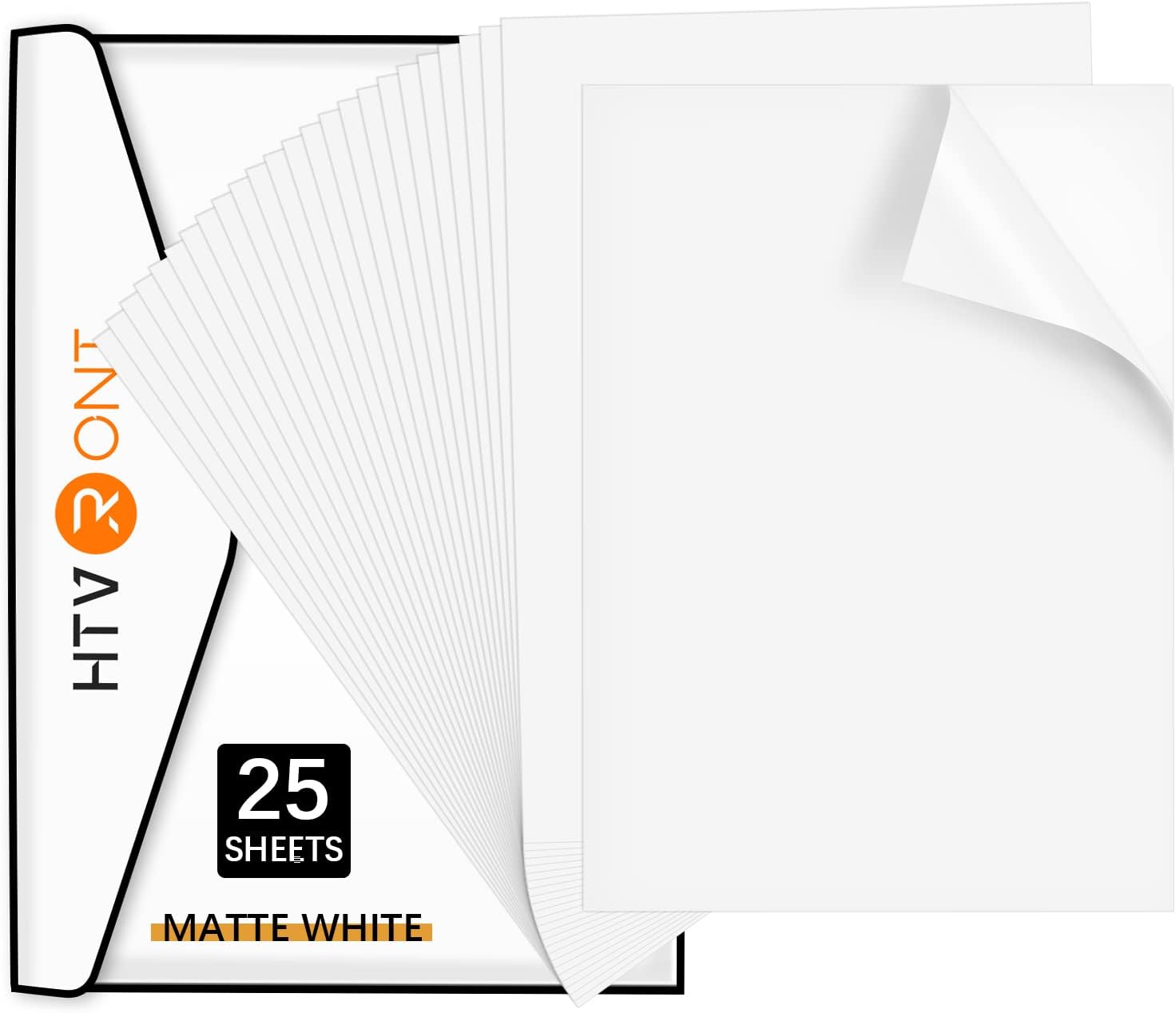 Amazon.com: HTVRONT Printable Vinyl Sticker Paper, 100 Sheets Matte ...