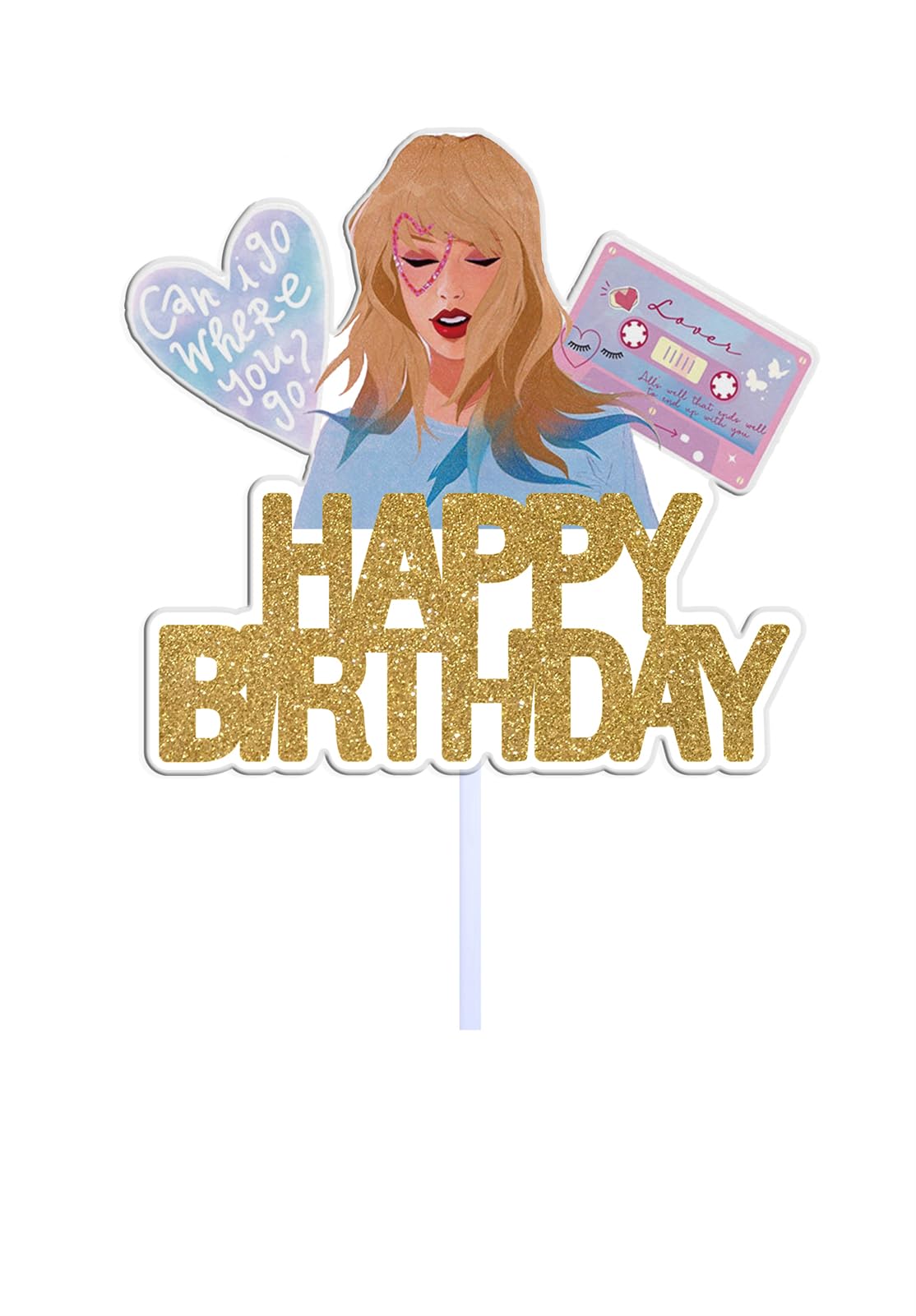 Star Taylor Girl Cake Topper, Music Taylor Birthday Party Cake ...