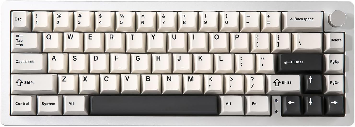 Amazon.com: YUNZII AL66 Wireless Mechanical Keyboard,65% Knob Control ...