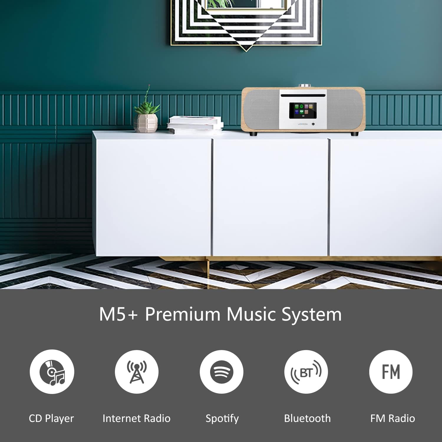 LEMEGA M5P Premium Music System with CD Player, FM Philippines | Ubuy