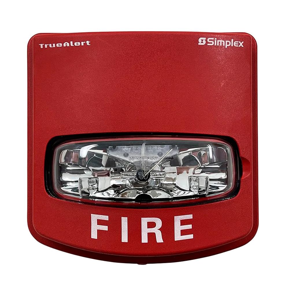 Amazon.com: SIMPLEX 4906-9105 - V/O Weather Proof, M-C True-Alert ,Red ...