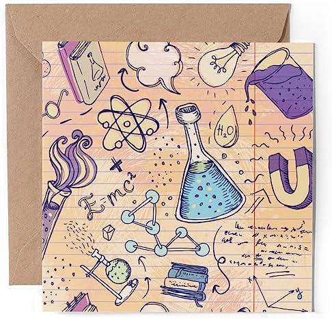 1 x Greeting Card - Science Chemistry Physics Graduation - Blank ...