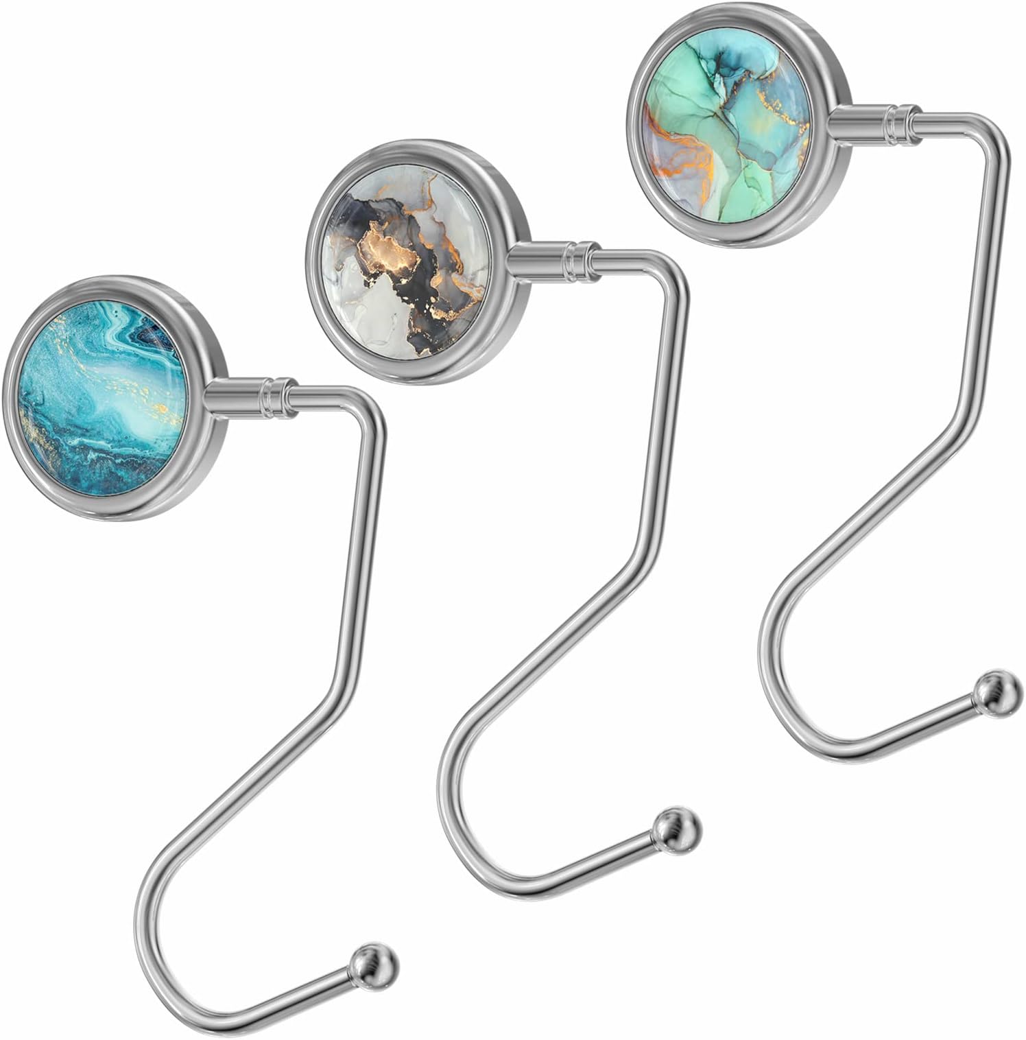 Amazon.com: AUHOKY 6Pcs Portable Purse Hook Handbag Hanger for Table ...