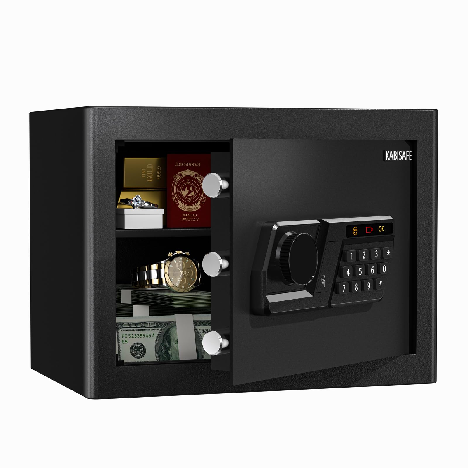 KABISAFE Safe, Safe Box with Digital Keypad Spare Keys and Removable ...