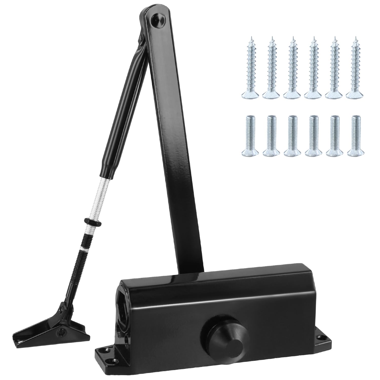 QWORK® Automatic Hydraulic Door Closer, with Locking Function, for ...
