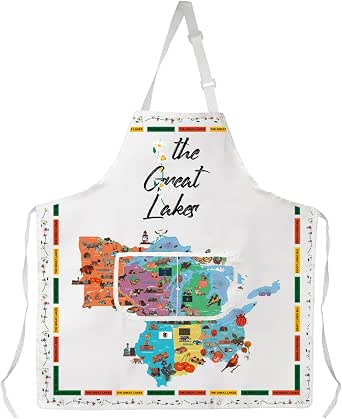 Amazon.com: CMNIM Great Lakes Gift Ideas Great Lakes Map Waterproof ...