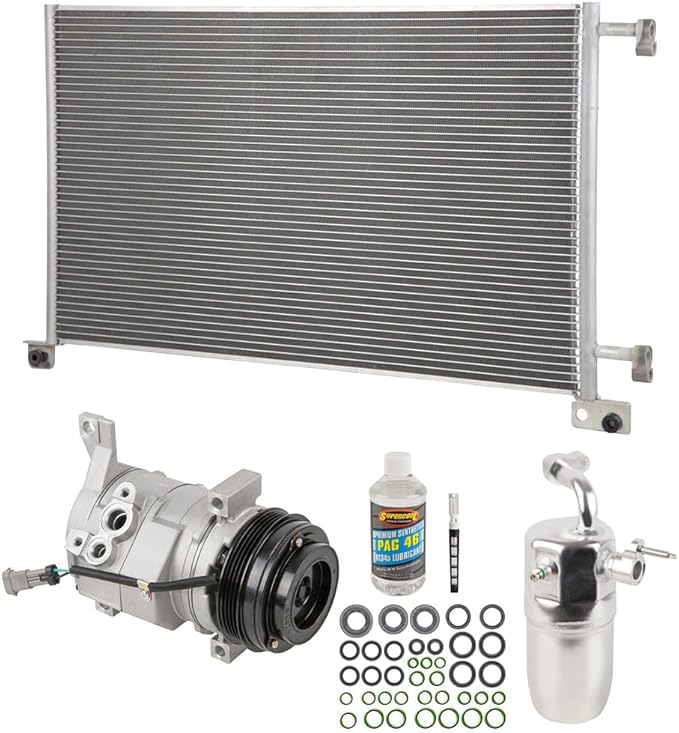 New Complete A/C Kit W/ AC Compressor Condenser & Drier For Cadillac ...