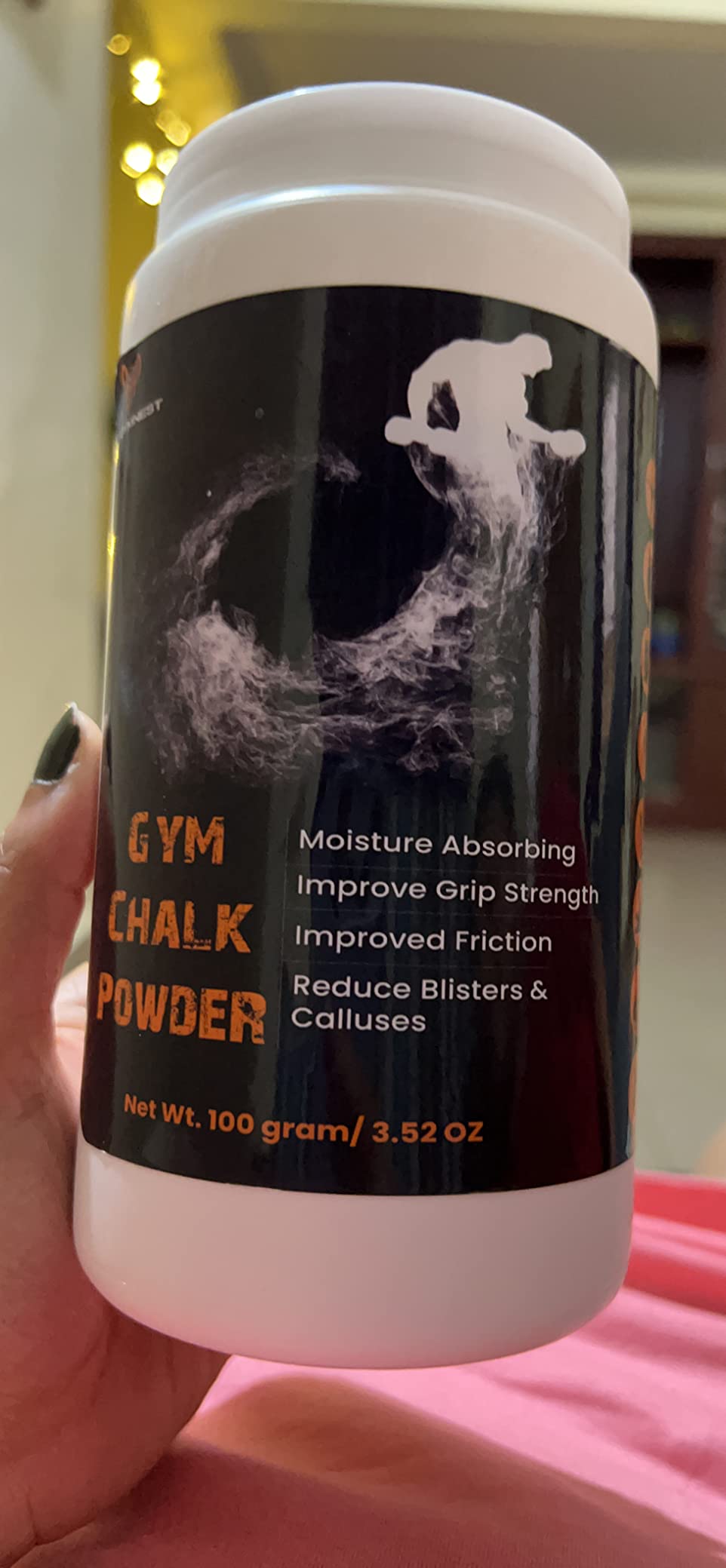 Gym Chalk Powder 100 Gm for Workout, Weightlifting, Powerlifting ...