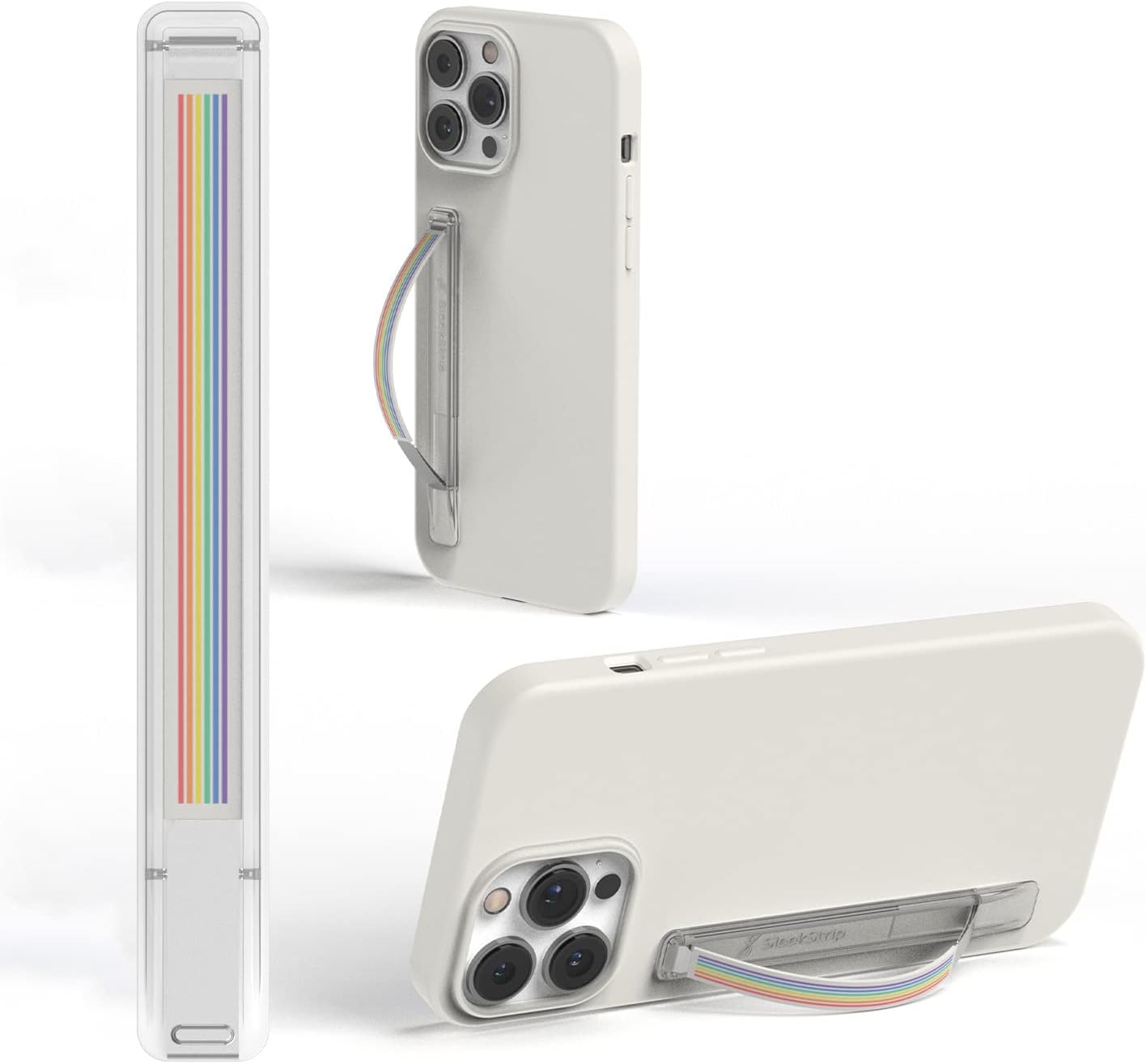 Amazon.com: SleekStrip SleekGrip Essential: Swappable Phone Stand ...