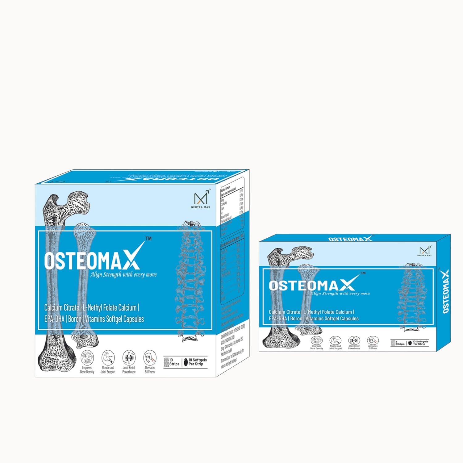 NEUTRA MAX Osteomax Bone Health Capsules | Supports Strong Bones ...
