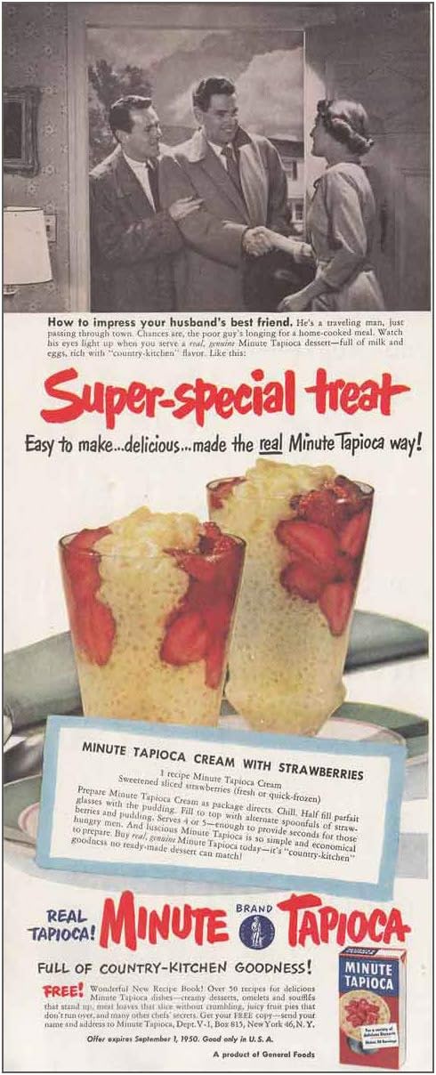Amazon.com: RelicPaper 1950 Minute Tapioca: Impress Your Husbands Best ...