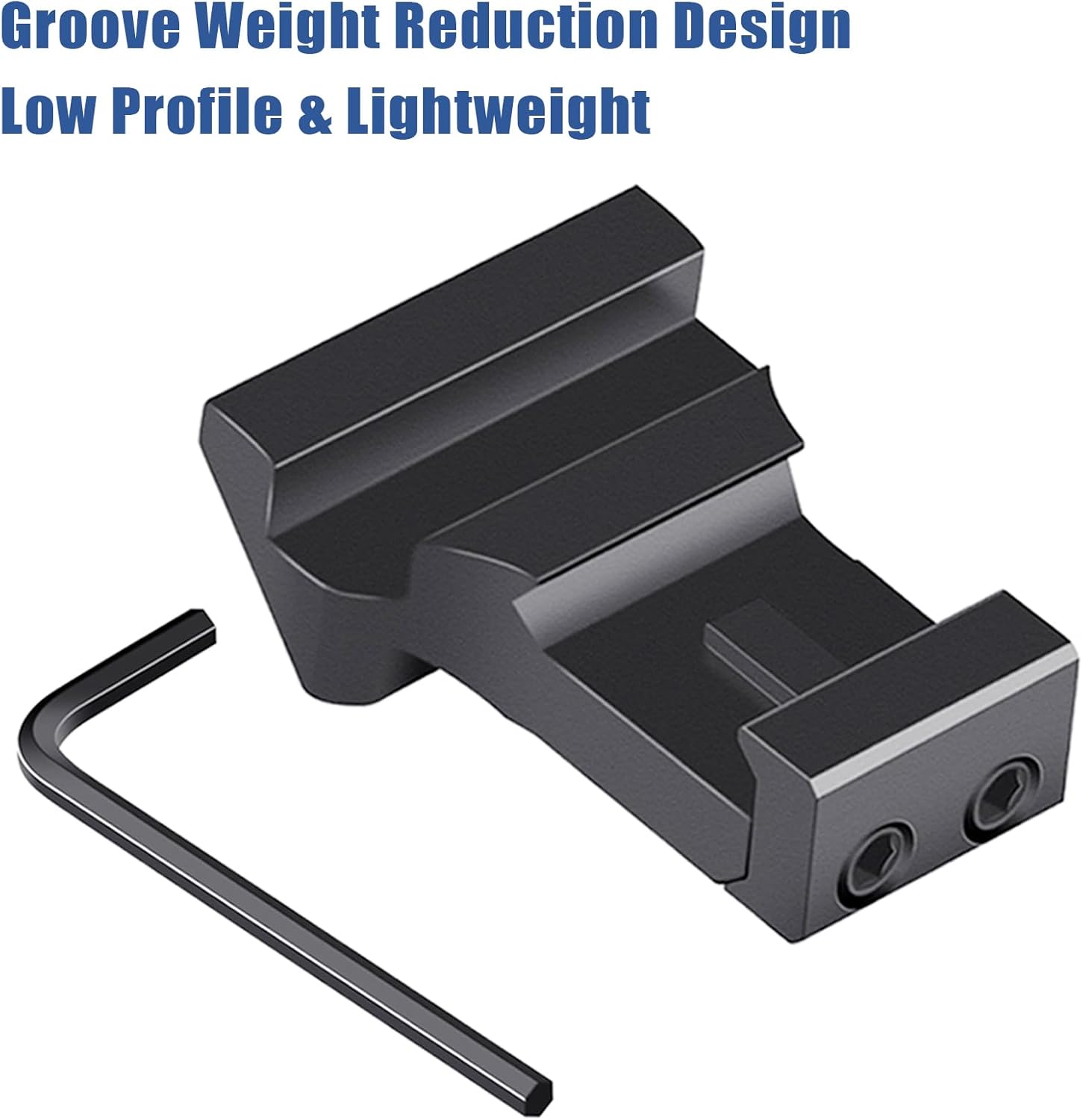 LONSEL 45 Picatinny Offset Rail Mount, 3 4 5 ranuras 45 grados Offset ...