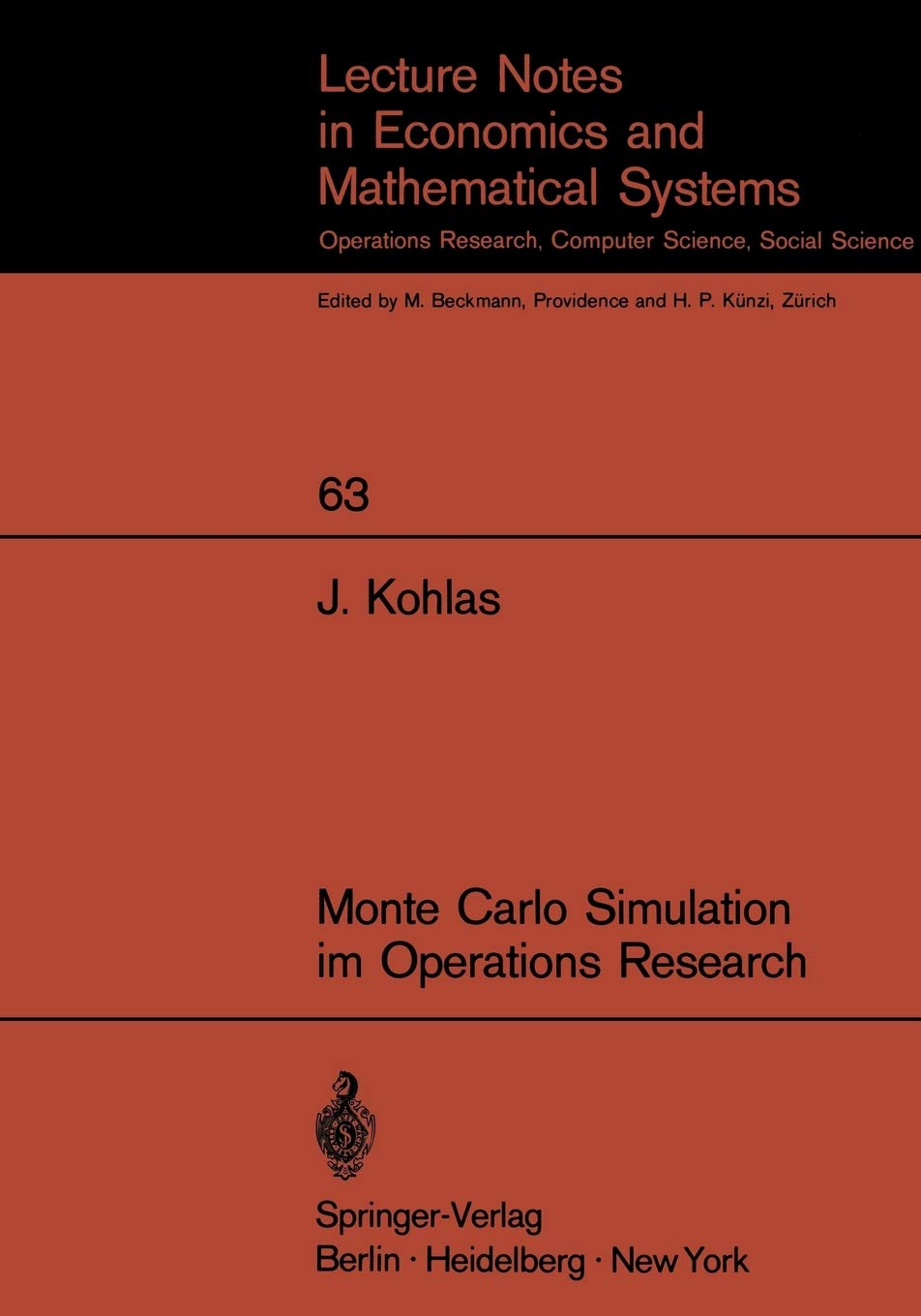 Amazon.com: Monte Carlo Simulation im Operations Research (Lecture ...
