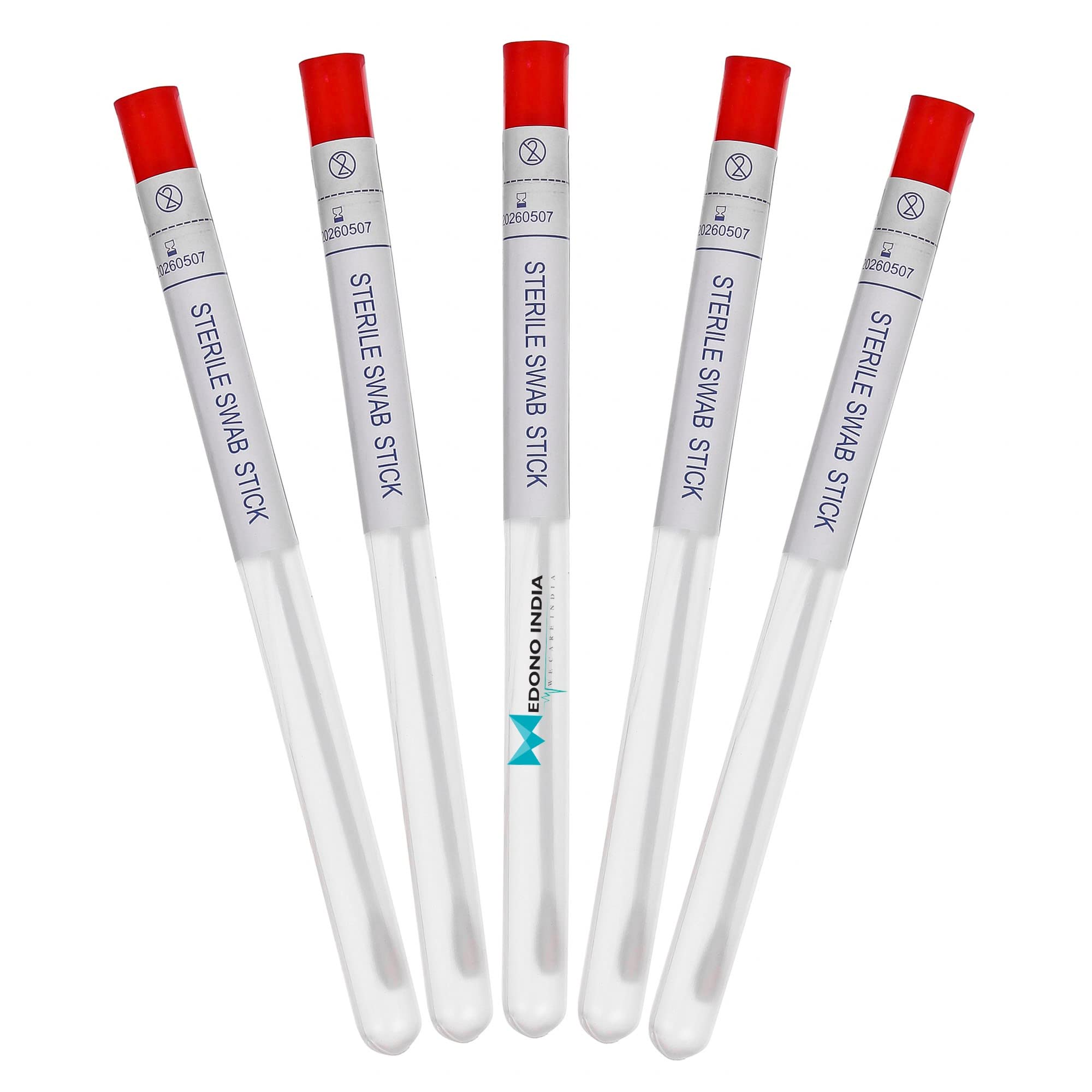 Buy Medono india Sterile Swab Sticks (Pack of 10) 6"inch Natural Eco ...