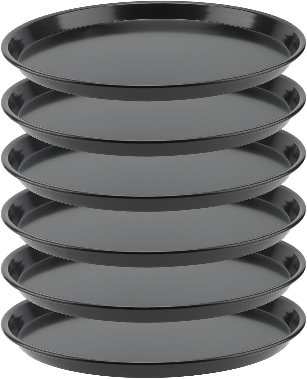 ZEONHEI 6 Pack 8 Inch Non Stick Pizza Tray, Pizza Dough Tray for Oven ...