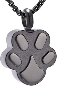 Amazon.com: Oinsi Dog Paw Stainless Steel Memorial Funeral Ash Pendants ...