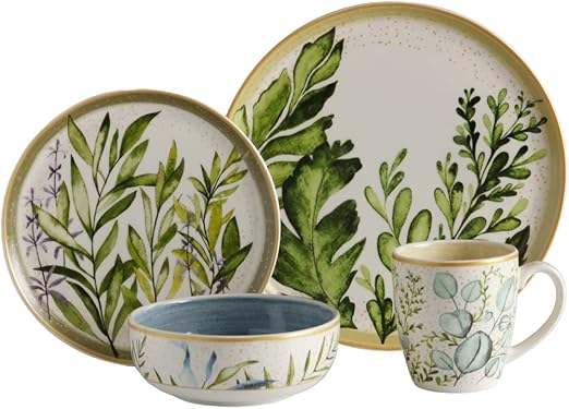 Amazon.com | Corona Dinnerware Set 16-pieces Earthenware | Siena | Set ...