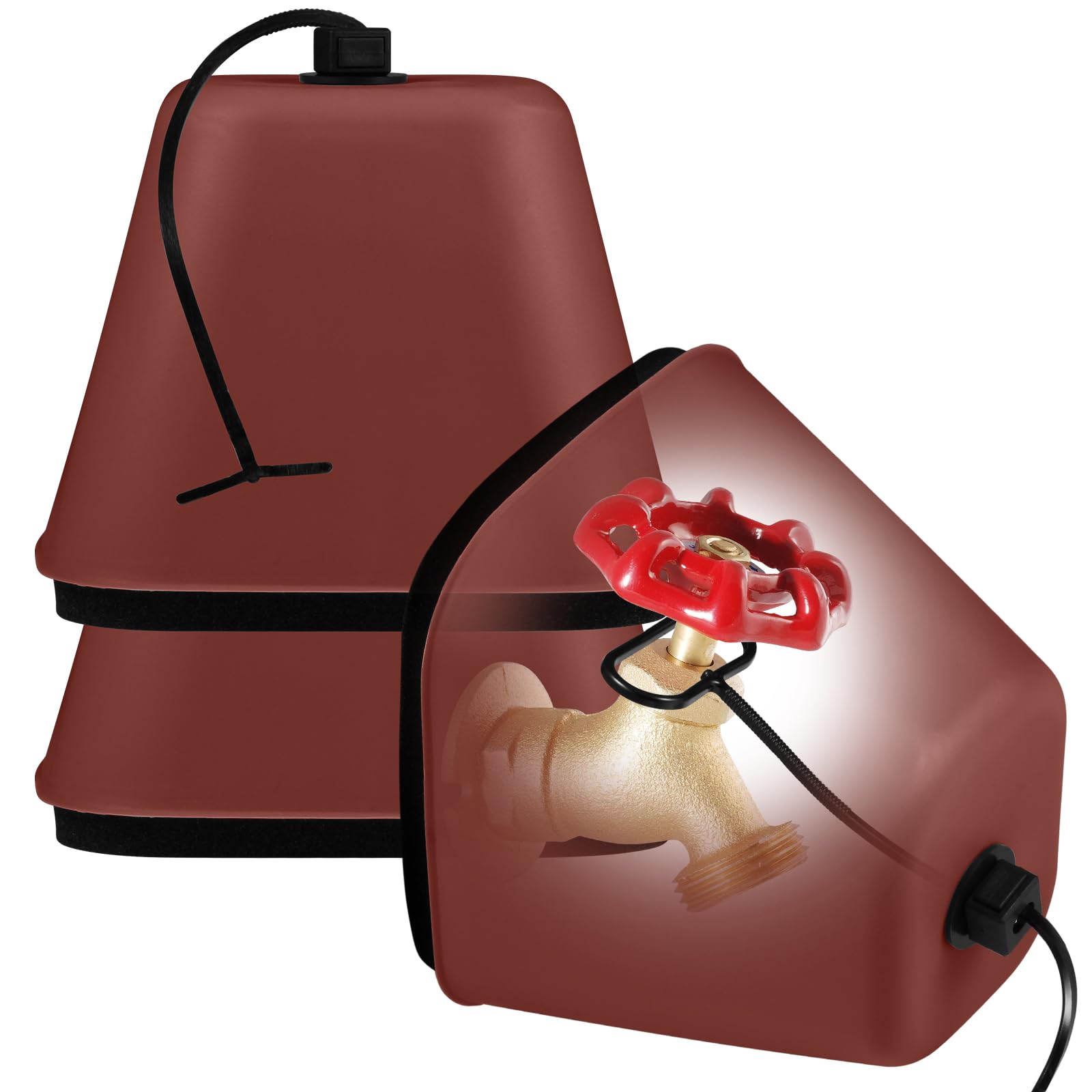 Amazon.com: Outdoor Faucet Covers for Winter 2 Pack - Spigot Covers ...