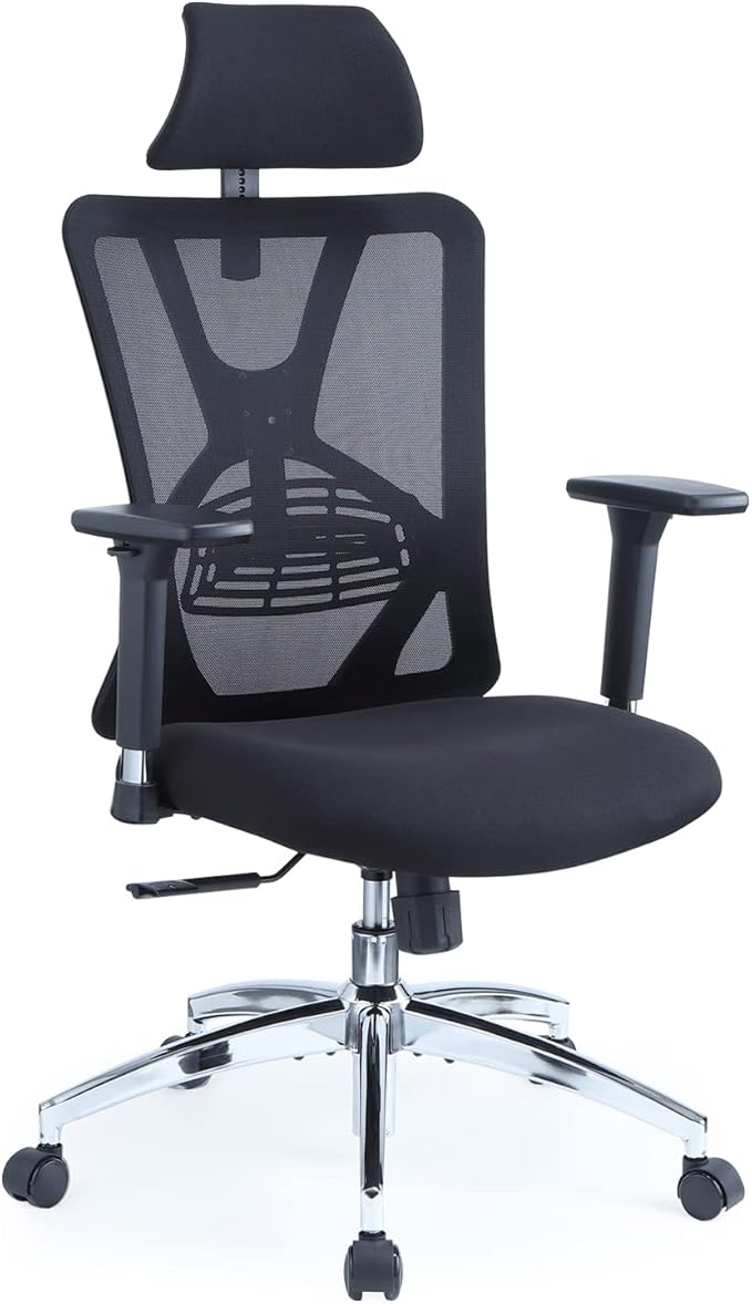 Ticova Ergonomic Office Chair - High Back Desk Chair with Adjustable ...