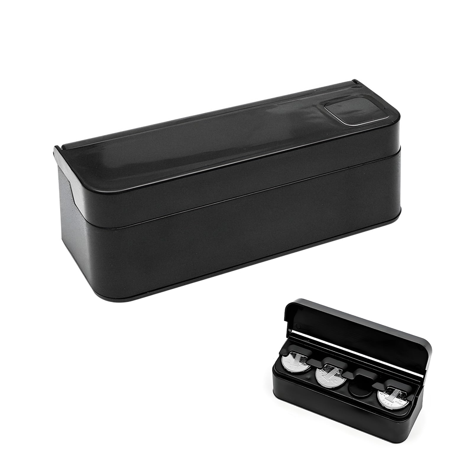 Amazon.com: Dickno Coin Holder for Car, Portable Mini Change Storage ...