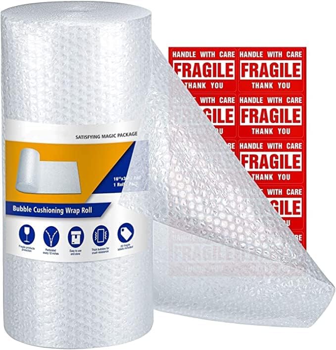 Switory 1 Stück Perforierte Luftpolsterfolie 41cm x 11m ...