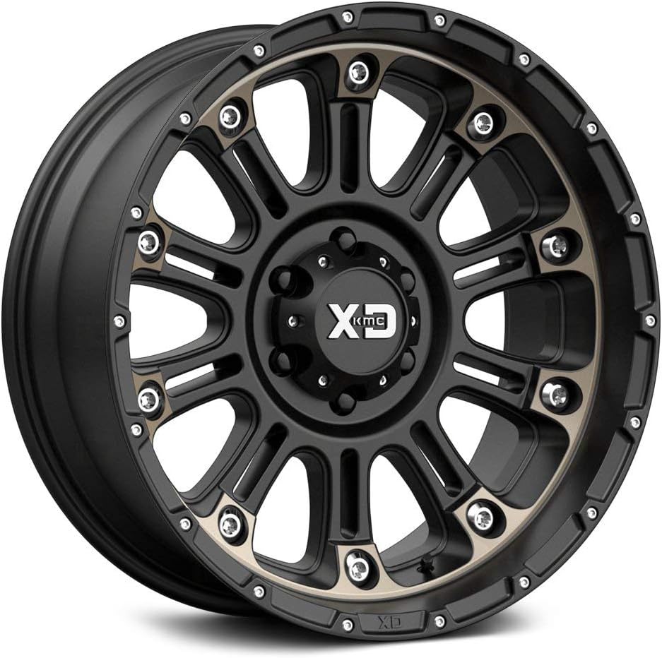 Amazon.com: XD SERIES BY KMC WHEELS XD829 HOSS II BLACK Wheel Chromium ...
