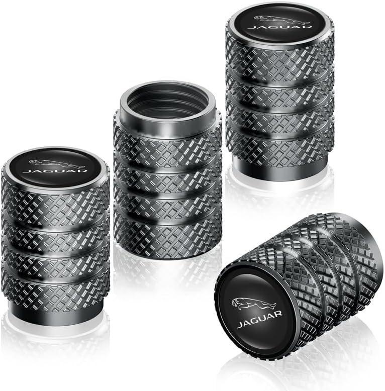 Amazon.com: 4 Pcs Car Tire Valve Caps for Jaguar XE XEL XF XFL XJ F ...
