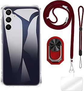 Amazon.com: TPU Phone Case Combo with Wrist Strap, Lanyard, Ring Holder ...