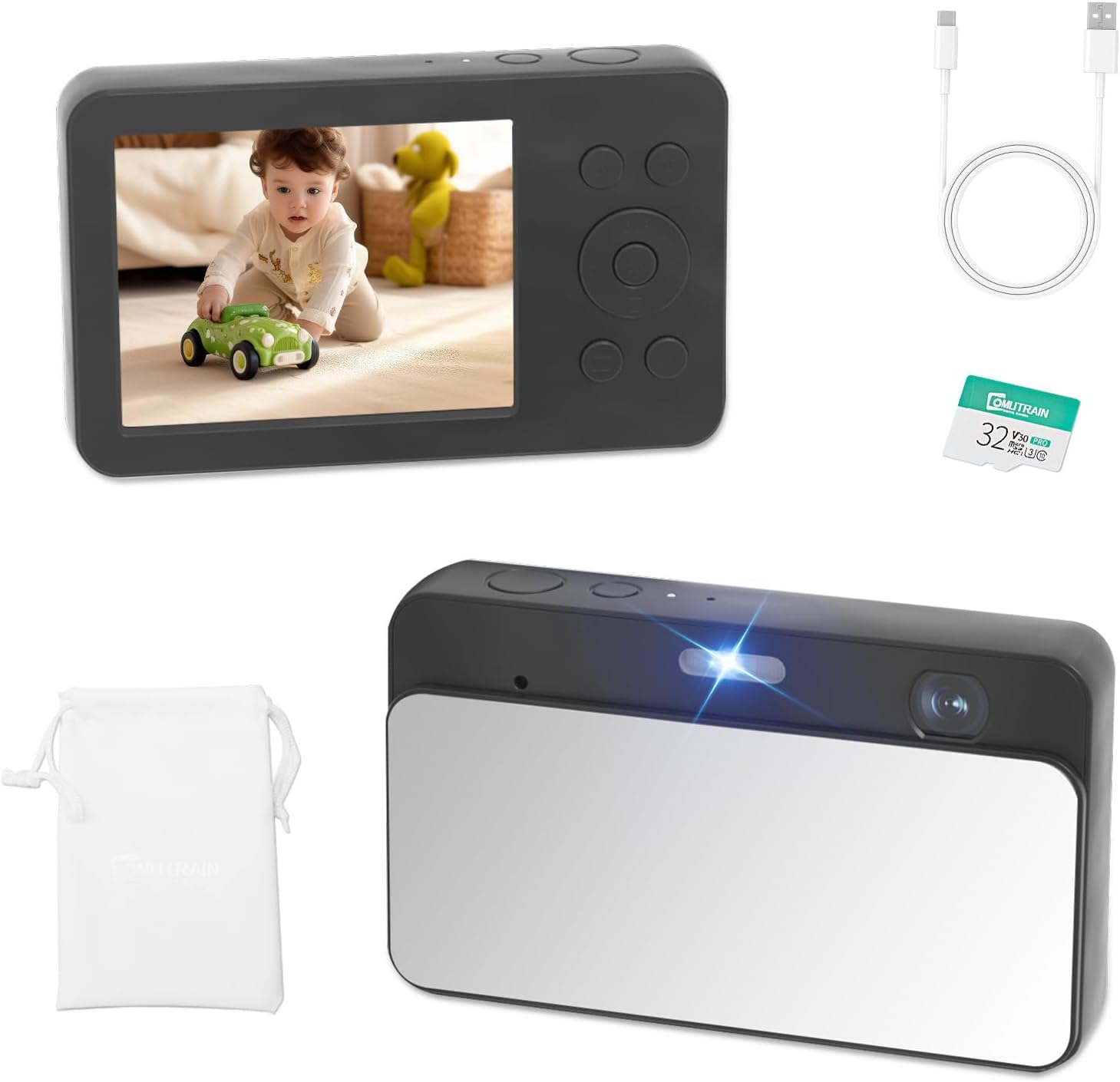 Amazon.com : MUTRAIN Slide Open Digital Point and Shoot Pocket Camera ...