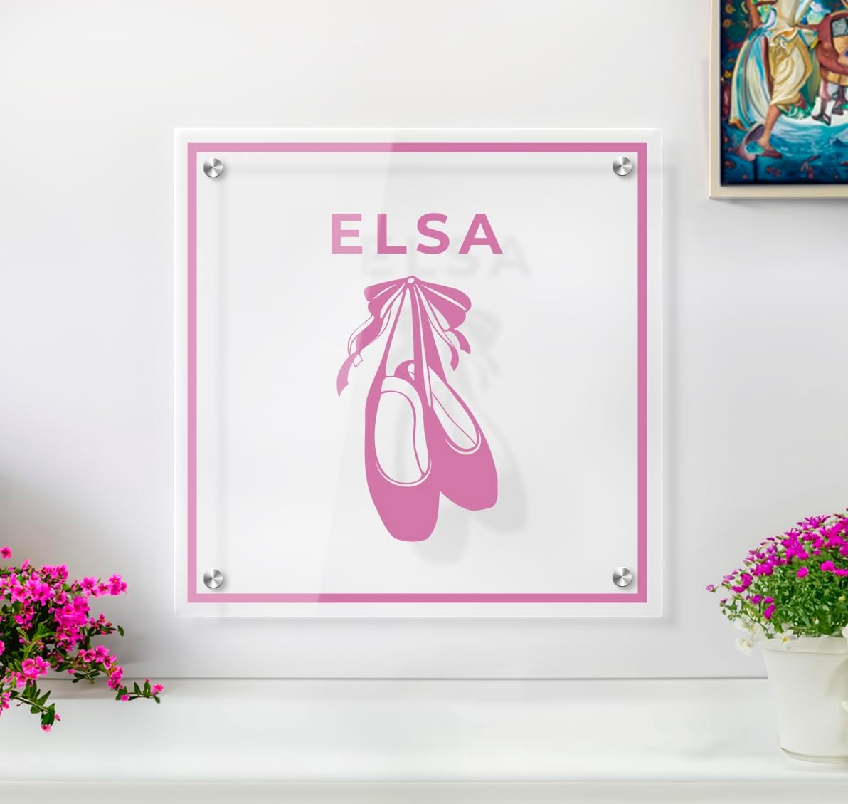 Amazon.com: Personalized Acrylic Name Sign for Ballet Dancer Wall Decor ...