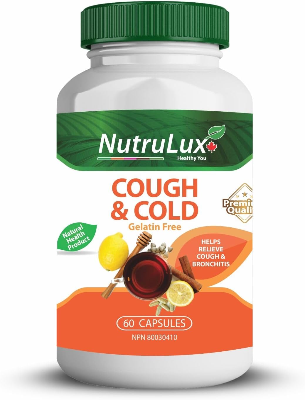 Cough & Cold (50 mg Ocimum Tenuiflorum) Halal Gelatin Free Capsules (3 ...
