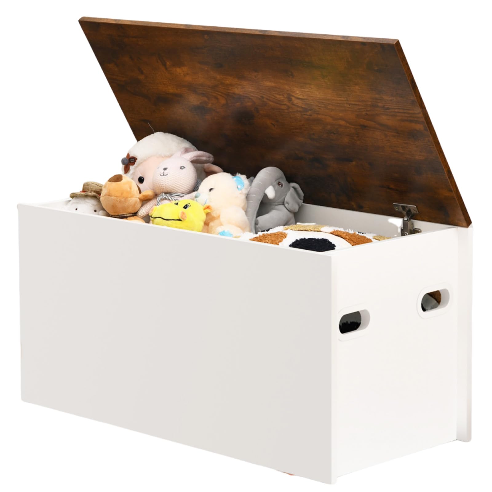 Maxmass Kids Storage Box, Children Storage Chest with Flip-up Lid, 2-in ...