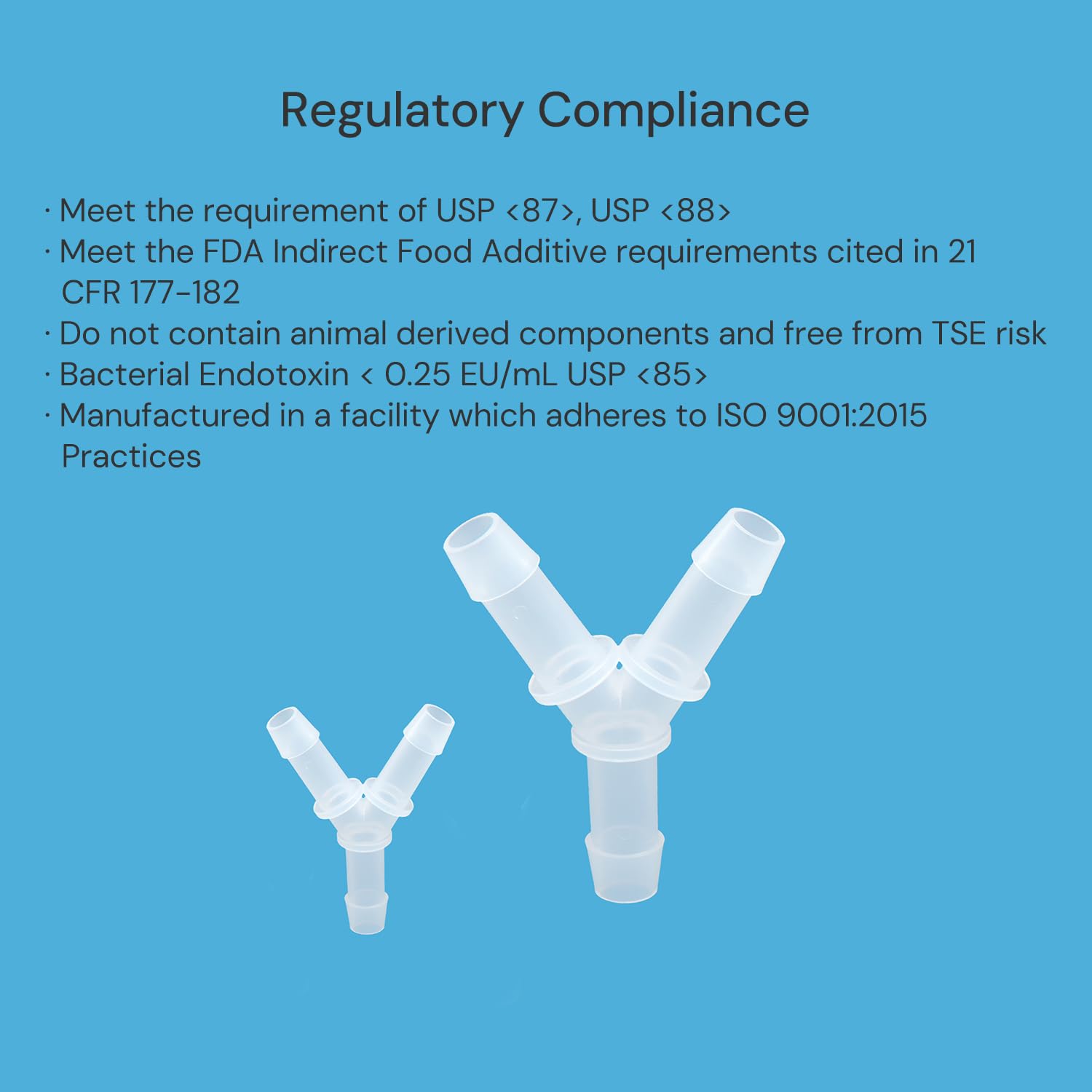 Snapklik.com : 50pcs 3/8" Y Shaped 3 Way Tube Connector Pharmaceutical ...