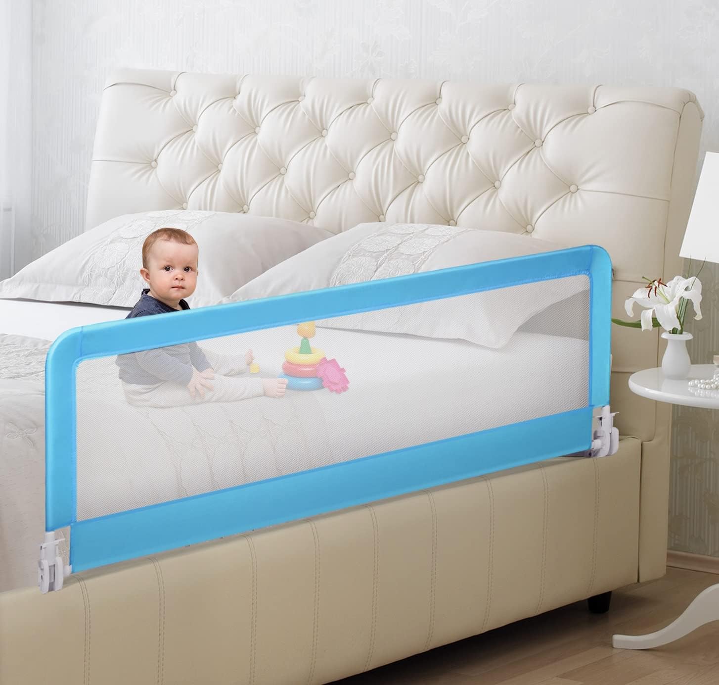 Amazon.com : BABY JOY Bed Rails for Toddlers, 69 Inch Extra Long w ...