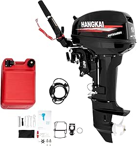 Amazon.com: 2 Stroke 18 HP Outboard Motor, 246CC Heavy Duty Fishing Boat Engine with Water ...