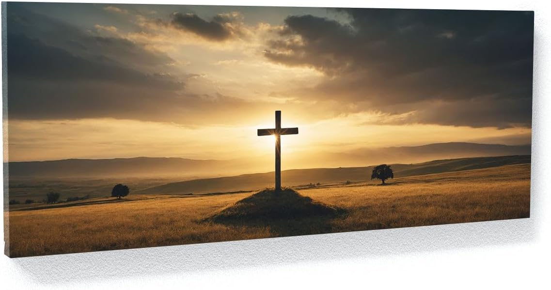 Amazon.com: Sense Canvas Christian Enduring Solitude 80 Canvas Art ...