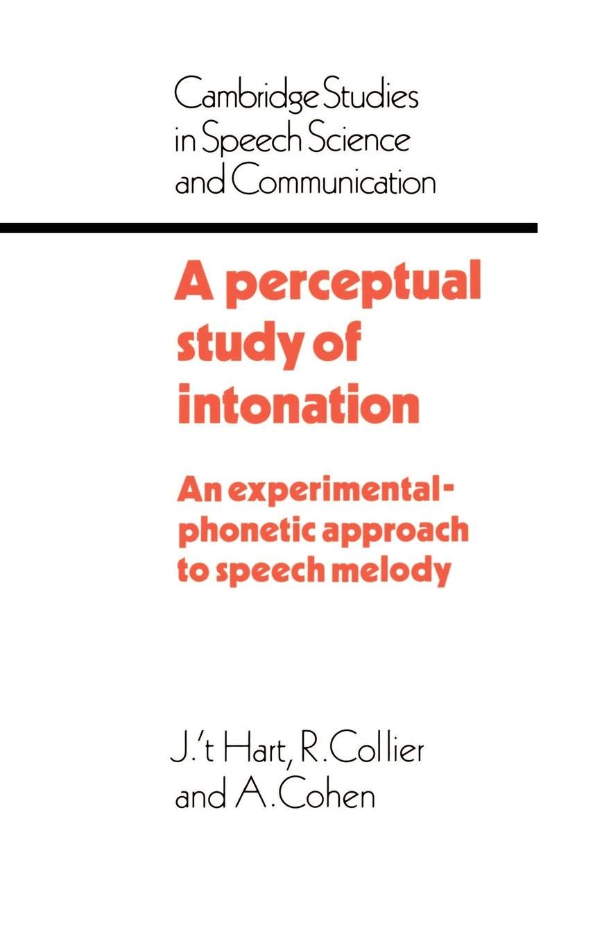 Amazon.com: A Perceptual Study of Intonation: An Experimental-Phonetic ...