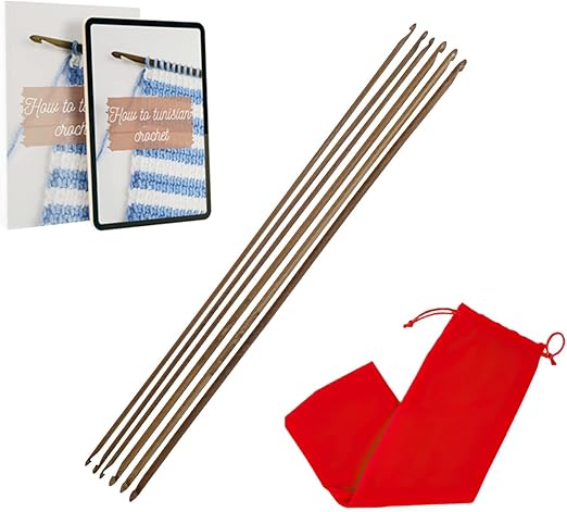 Amazon.com: KnitPal 14-inch (35cm) Long Cro-Hook Double-Ended Afghan ...