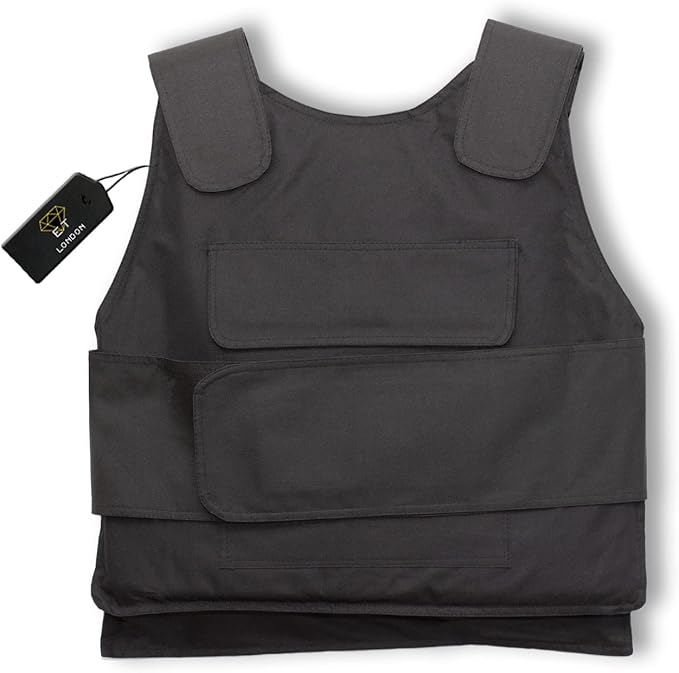 YD Professional Stab Proof Vests in Black | Protection Vest Steel Stab ...