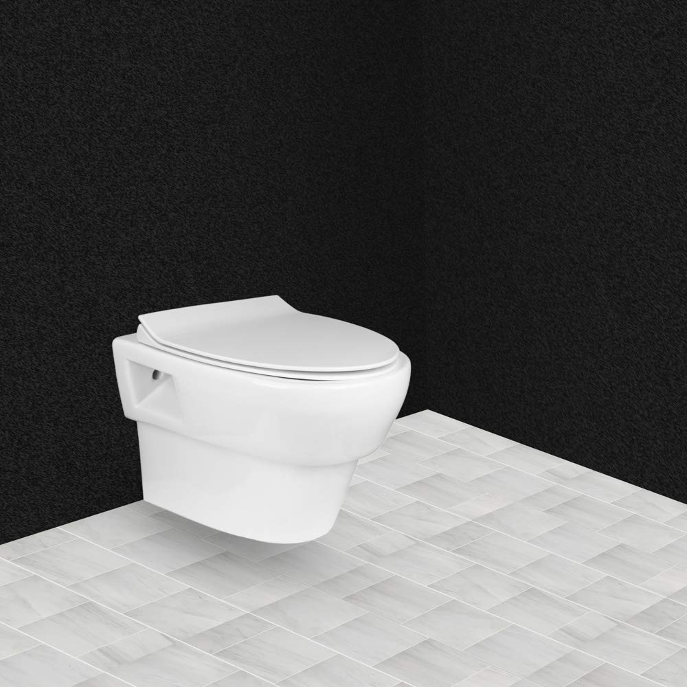 Hindware Avior One Piece Wall Mounted Western Toilet Commode (Starwhite ...