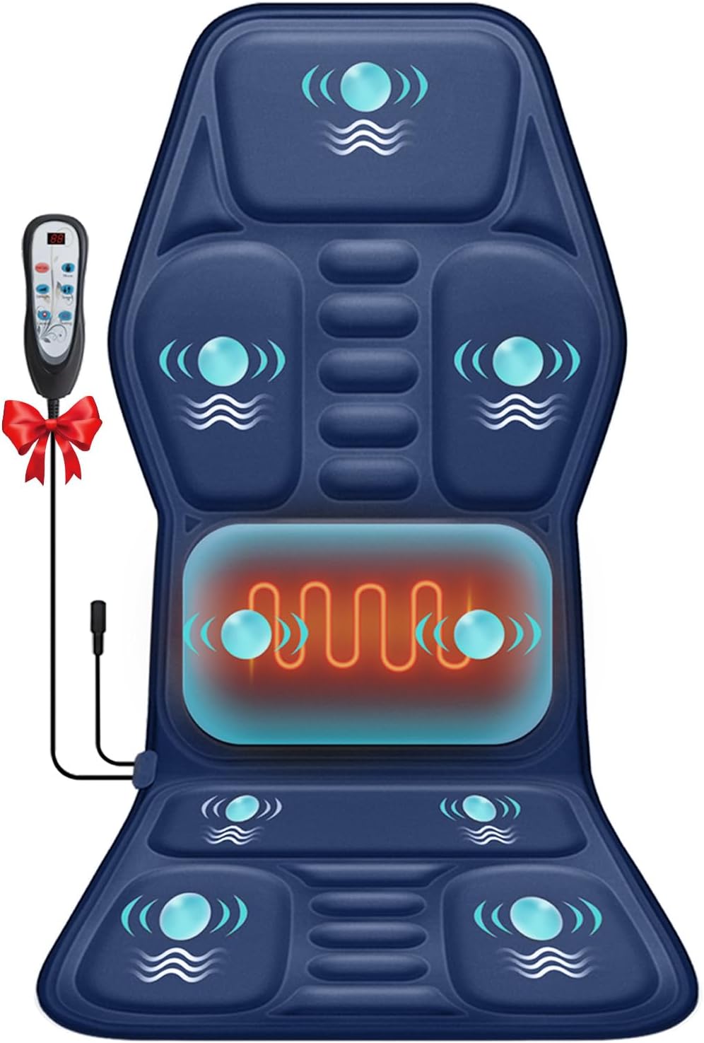 Amazon.com: Massage Chair Pad, Massage Seat Cushion with Heat,Back ...